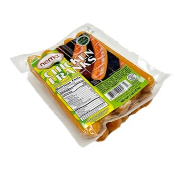 Nema Chicken Franks 1 lb – Fresh *16 – CARAVAN FOODS