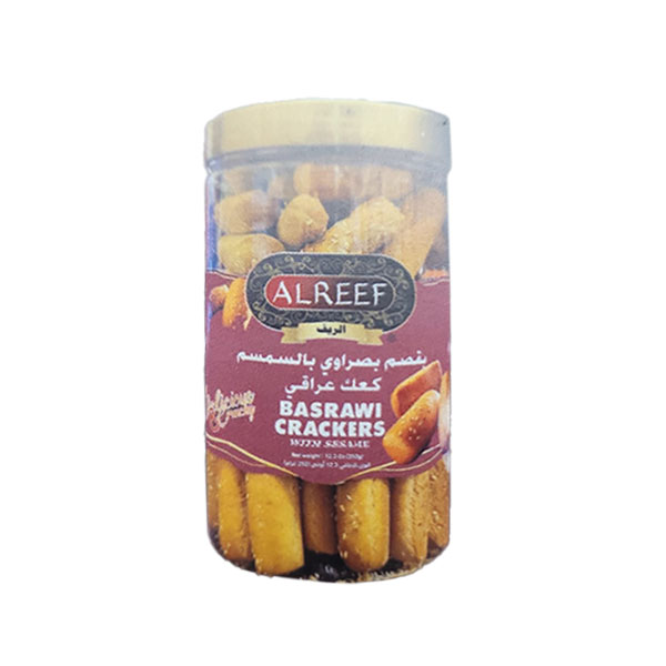 REEF CRACKERS BASRAWI W/ SESAME 350 GR 12 CASE – CARAVAN FOODS